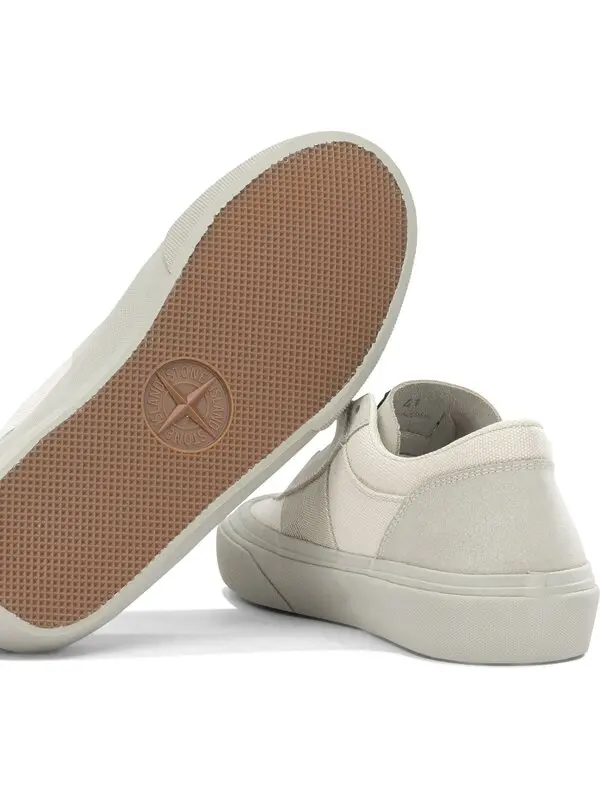 Stone Island Low-top Trainers With Compass Logo