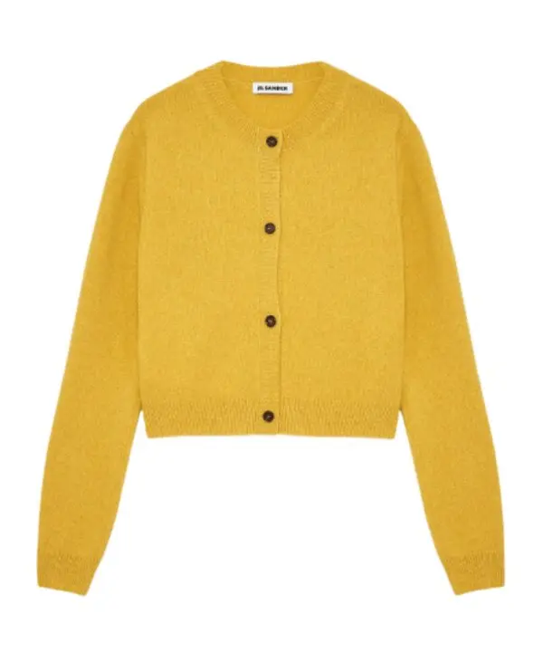 JIL SANDER Blend Crew-neck Cardigan