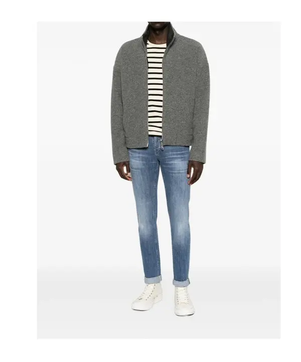 DONDUP Stand-collar Zip-up Casual Jacket