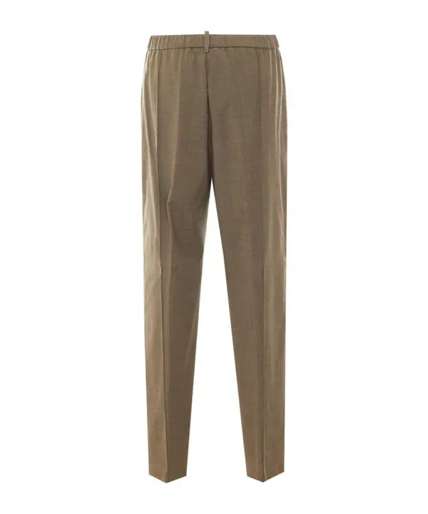 Fabiana Filippi Elasticated Waist Trousers - Brown