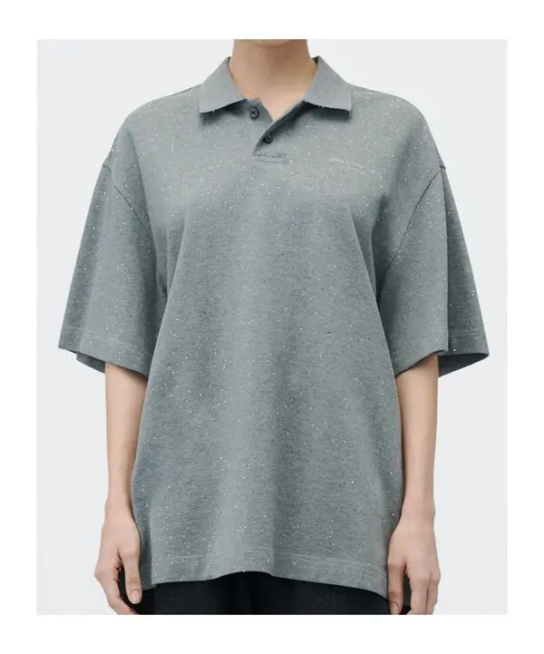 Alexander Wang Embellished Short-sleeved Polo Shirt