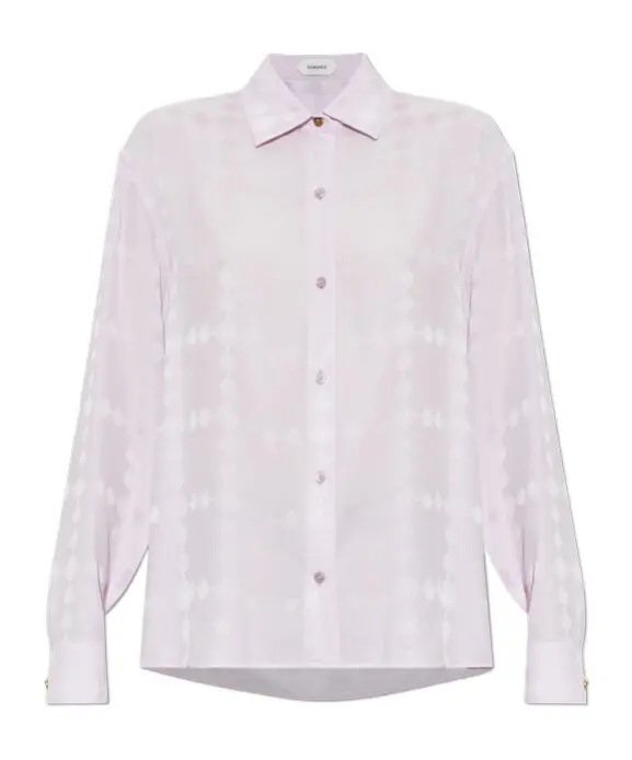 Versace Long Sleeve Shirt With Classic Collar