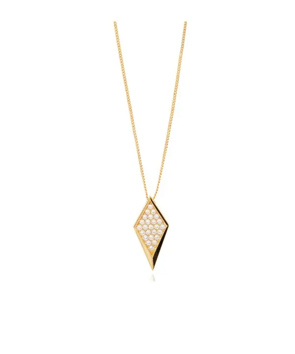 Versace Blade Crystal Necklace
