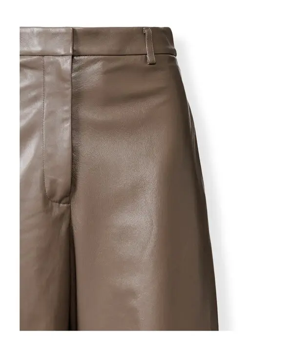 Fabiana Filippi Straight-leg Leather Trousers