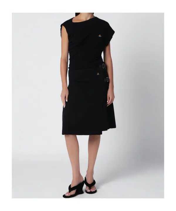 VIVIENNE WESTWOOD Asymmetric Top With Embroidered Orb