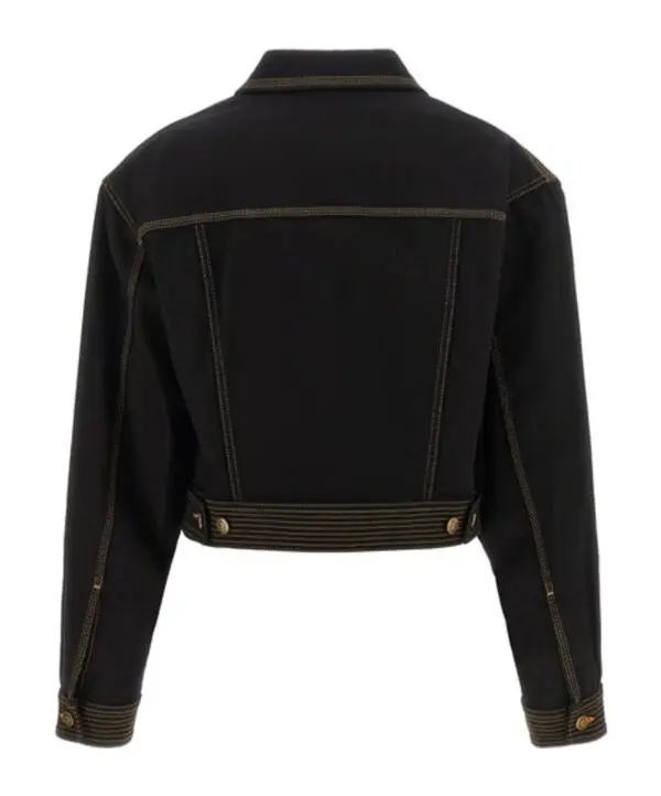 Versace Denim Blouson With Medusa Head Buttons