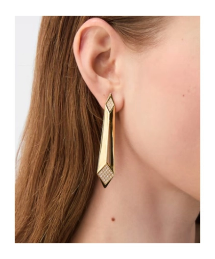 Versace Blade Crystal Earrings