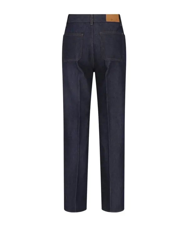 Loro Piana Straight-leg Jeans With Contrast Stitching