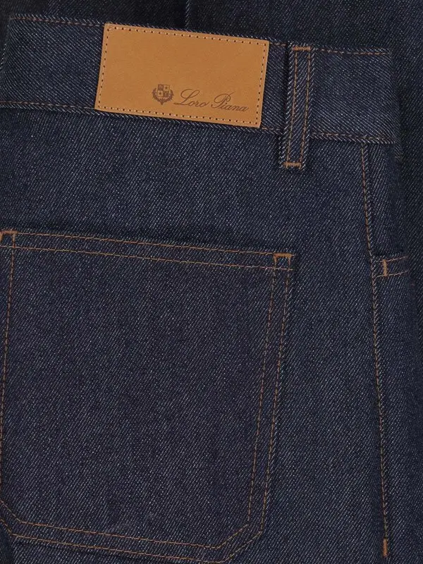 Loro Piana Straight-leg Jeans With Contrast Stitching