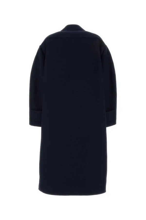 Balenciaga Double-breasted Coat With Anchor Button Detail