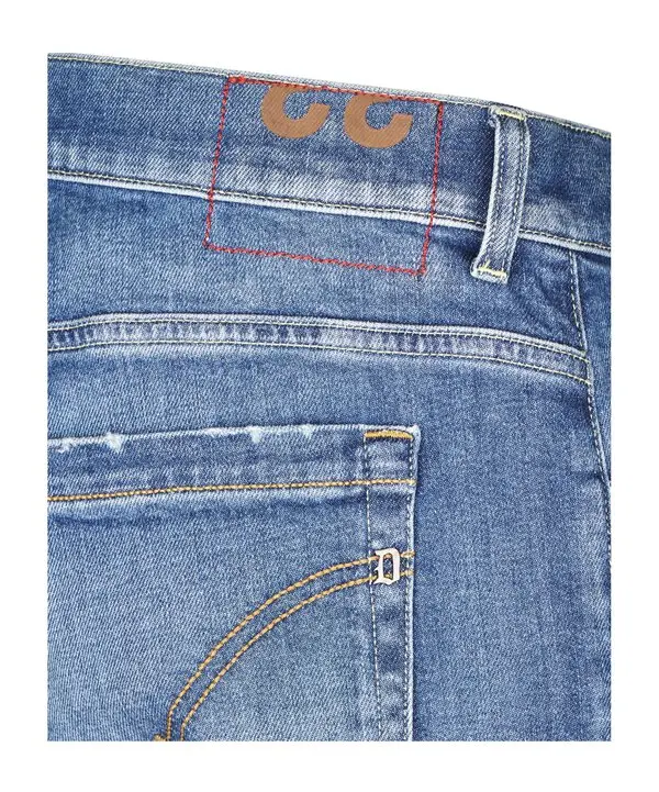 DONDUP George Slim-fit Jeans With Turn-up Trim - Blue