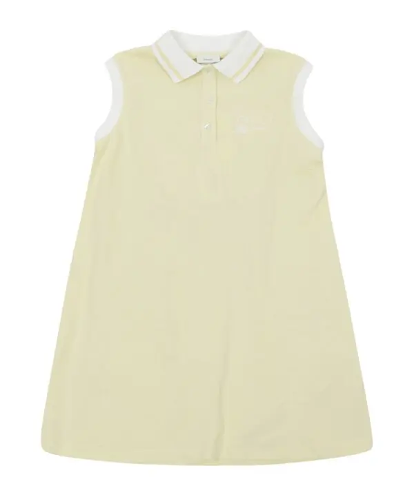 Fendi Sleeveless Polo-collar Dress With Contrasting Trim - No