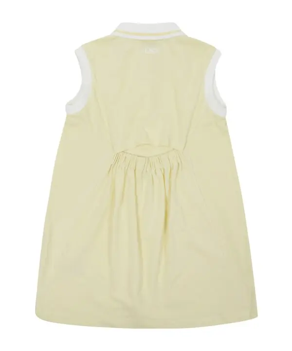 Fendi Sleeveless Polo-collar Dress With Contrasting Trim