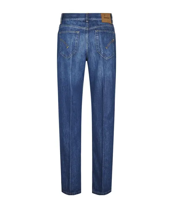 DONDUP Logo Patch Straight-leg Jeans