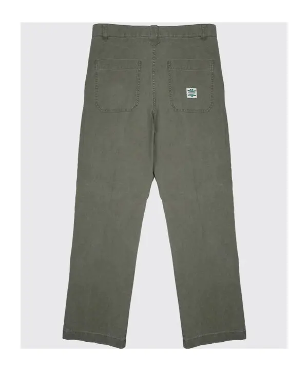 Closed Straight-leg Tailored Pants - Gray