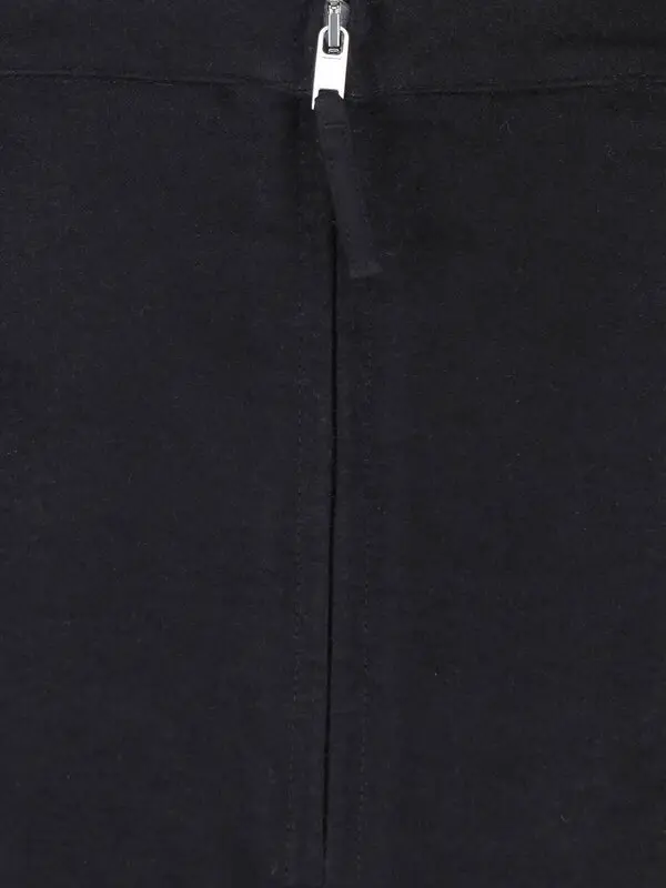 Rick Owens Fog Cutoff Layered Mini Skirt