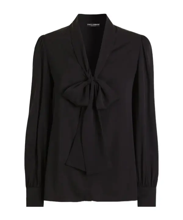Dolce & Gabbana Stretch Charmeuse Blouse