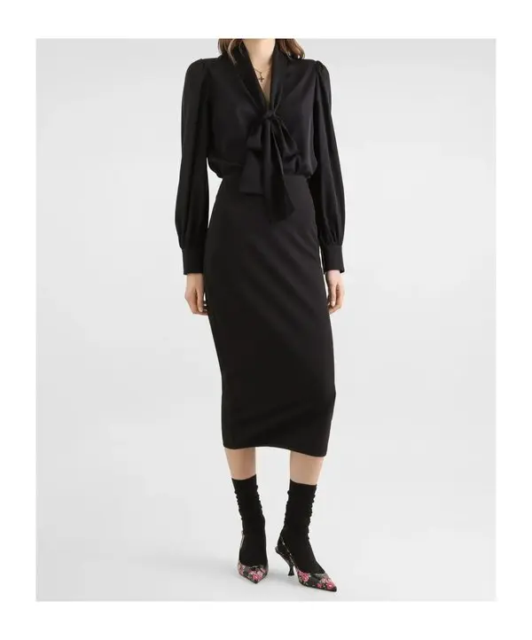 Dolce & Gabbana Stretch Charmeuse Blouse