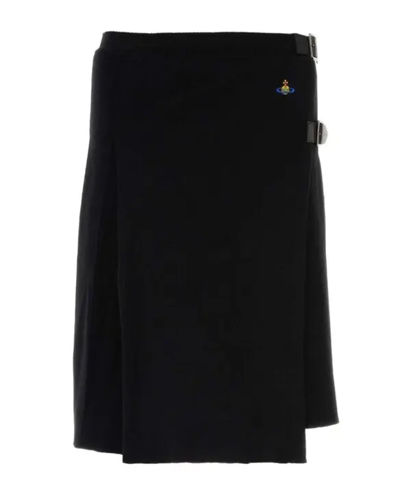 VIVIENNE WESTWOOD Alex Kilt Pleated Pants - Black