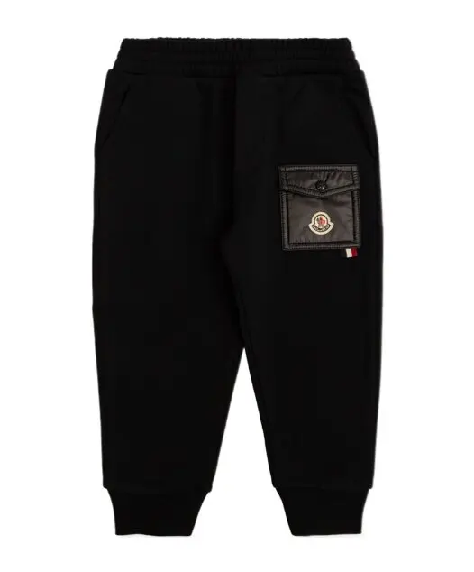 Moncler Elastic Waist Patch Pocket Joggers