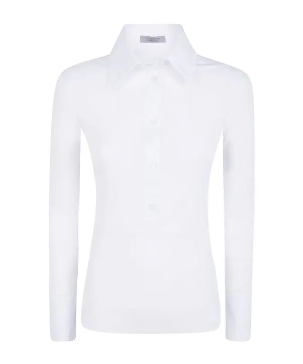 D.exterior Long Sleeve Shirt With Snap Closures