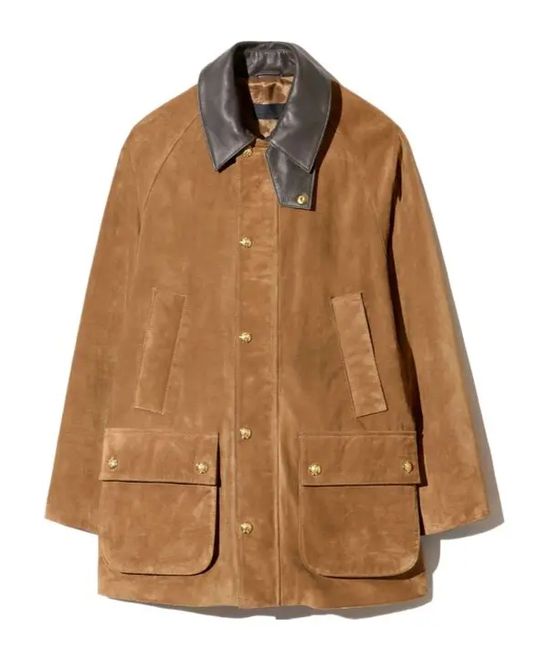 NILI LOTAN Snap-button Long-sleeve Coat - Brown