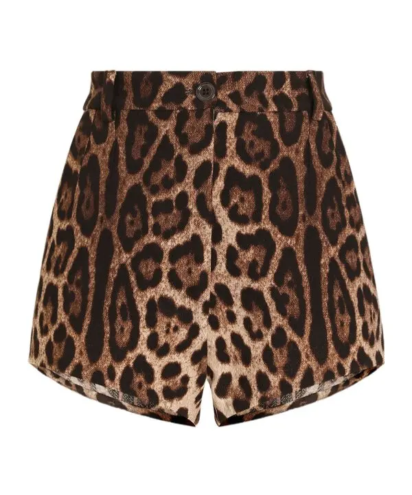 Dolce & Gabbana Leopard-print Shorts - Multicolor