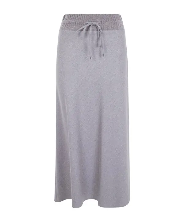 D.exterior Lace-up Detail Skirt
