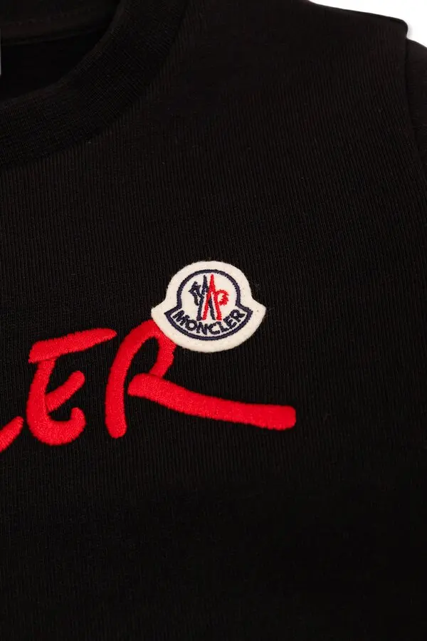 Moncler Long Sleeve Crewneck Sweatshirt With Logo