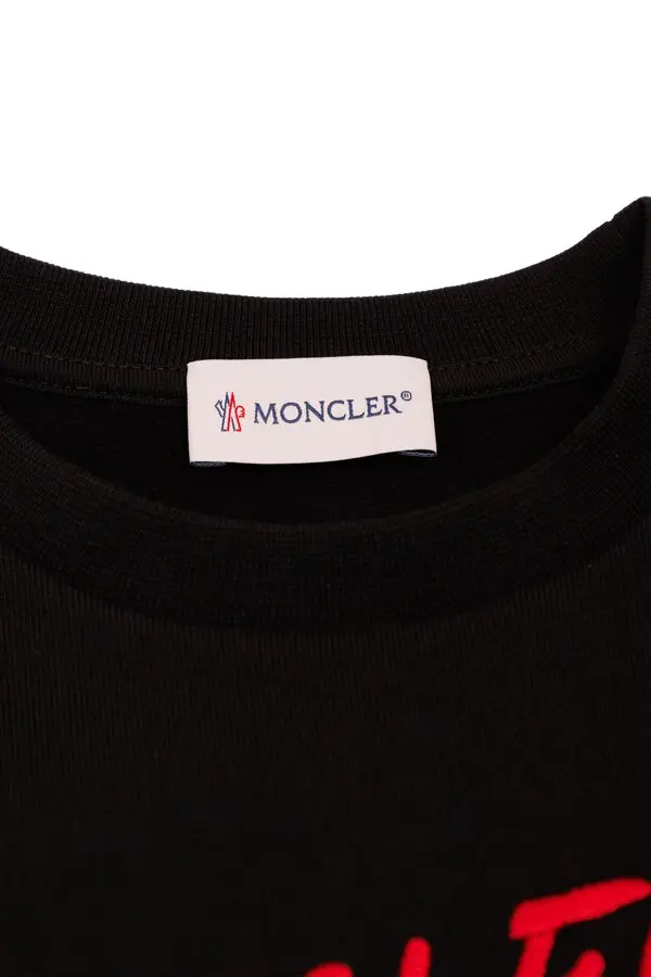 Moncler Long Sleeve Crewneck Sweatshirt With Logo
