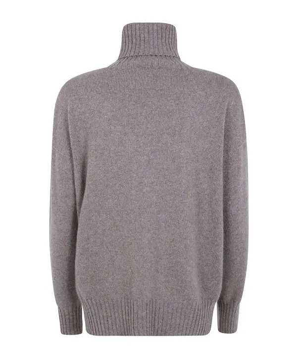 D.exterior High-neck Knit Sweater