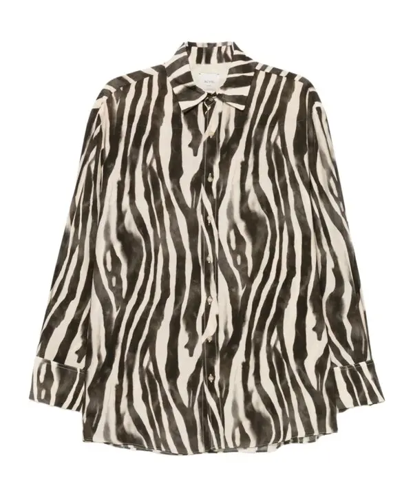 ALYSI Zebra-print Shirt