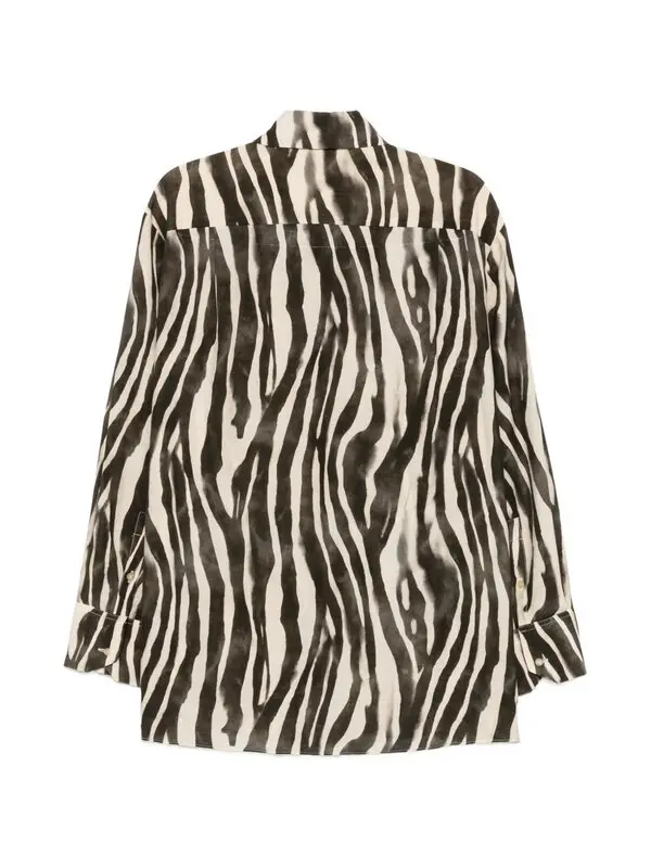 ALYSI Zebra-print Shirt