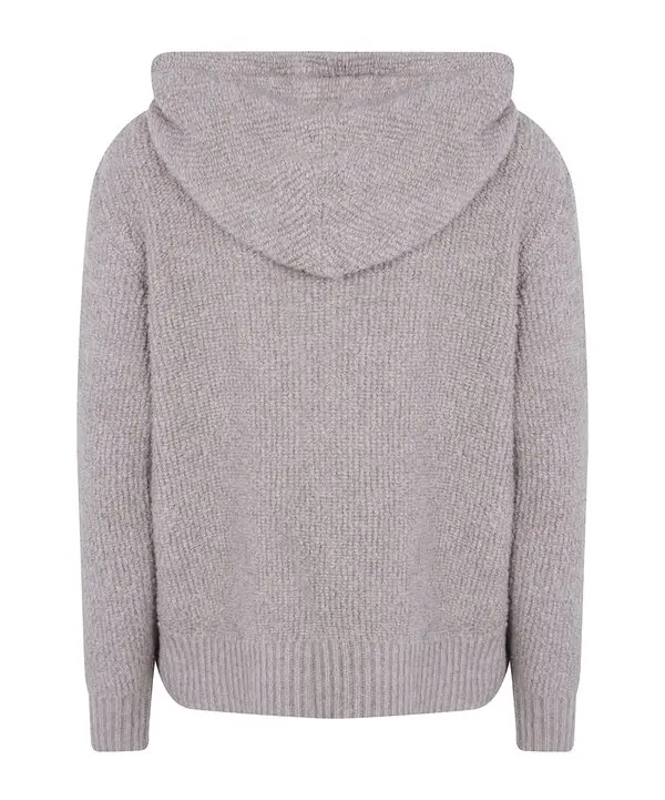 Fabiana Filippi Hooded Zip-up Knit Top