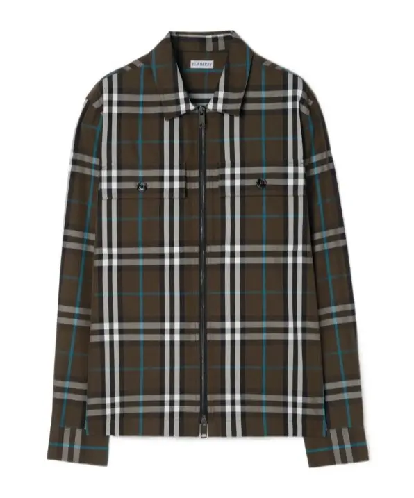 Burberry Check Cotton Overshirt