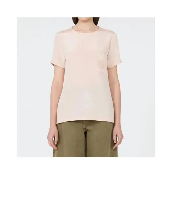 Max Mara Embroidered Monogram T-shirt - Pink
