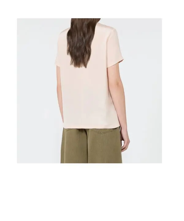 Max Mara Embroidered Monogram T-shirt - Pink