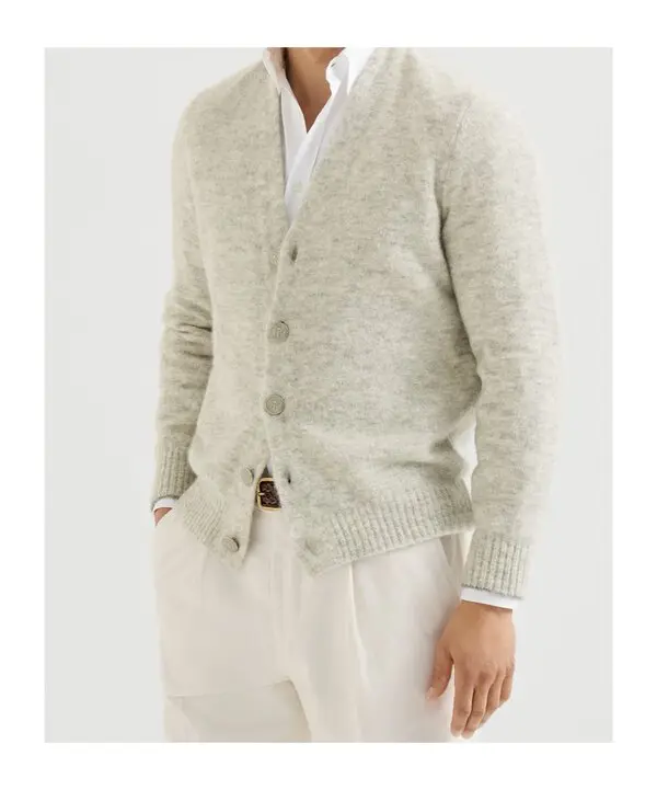 Brunello Cucinelli Alpaca, Cashmere And Wool Cardigan