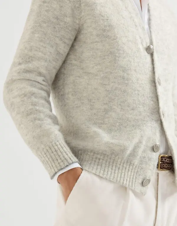 Brunello Cucinelli Alpaca, Cashmere And Wool Cardigan