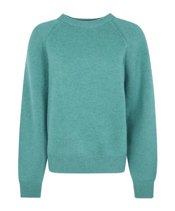 THE FRANKIE SHOP Lina Round Neck Jumper - Green