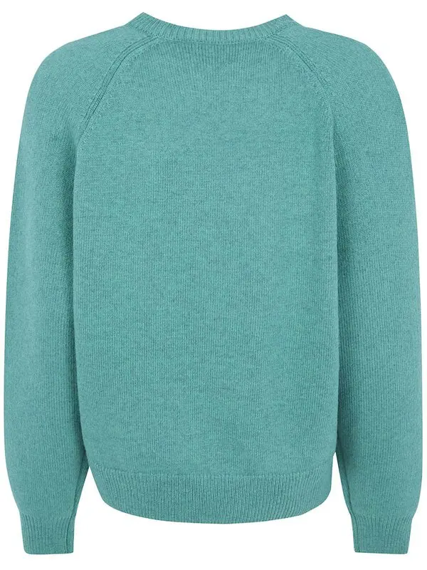 THE FRANKIE SHOP Lina Round Neck Jumper - Green