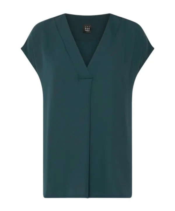 Marella V-neck Overshirt With Pleated Front