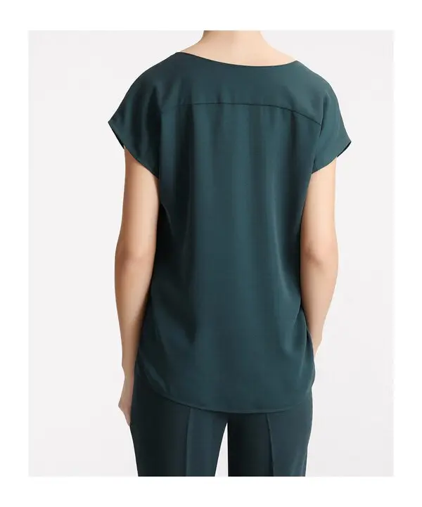 Marella V-neck Overshirt With Pleated Front
