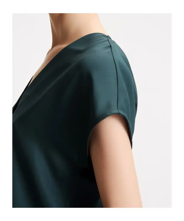 Marella V-neck Overshirt With Pleated Front