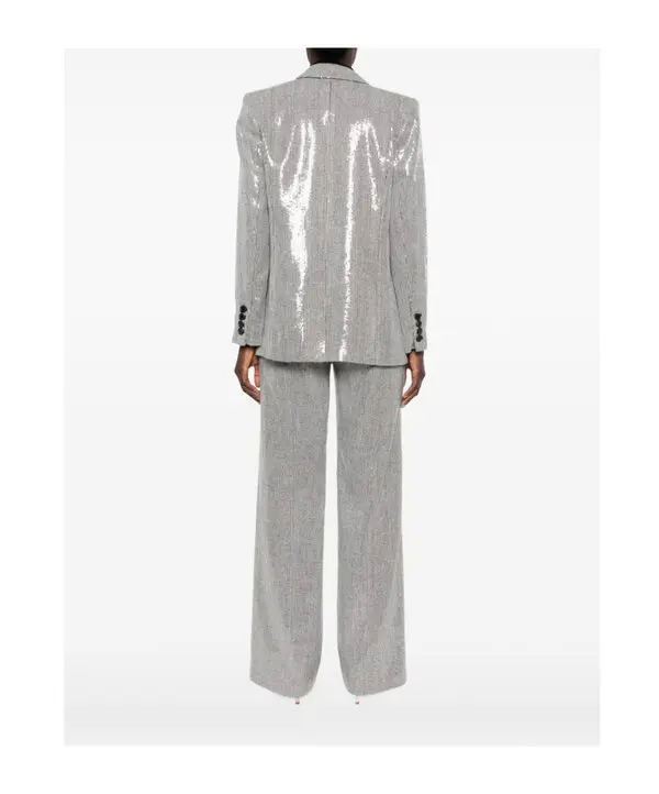 ERMANNO FIRENZE Sequin-embellished Double-breasted Blazer
