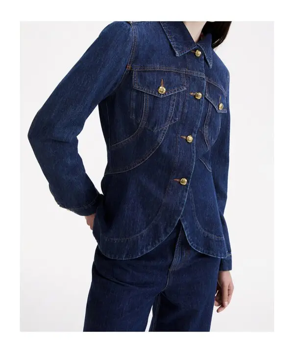 Marella Button-front Denim Jacket