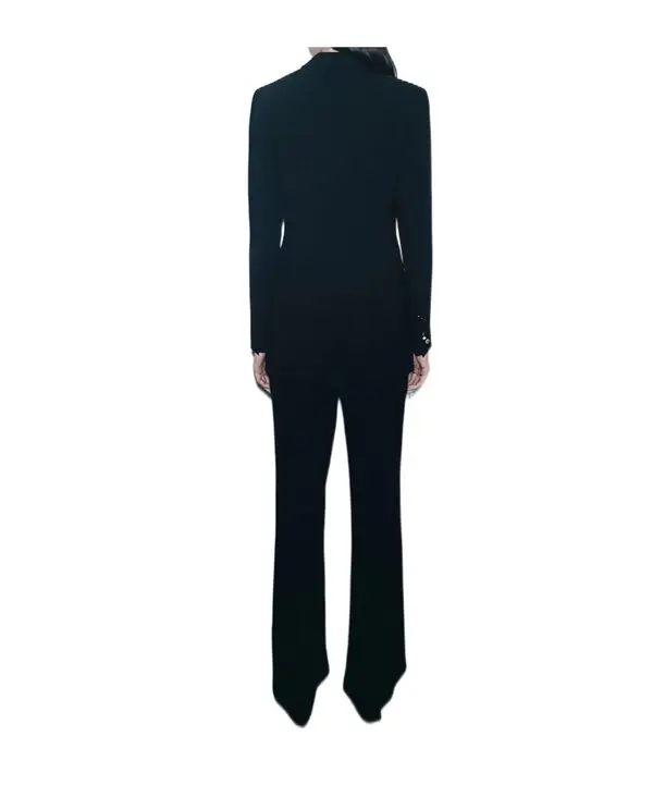 Marella Single-breasted Blazer With Detachable Scarf
