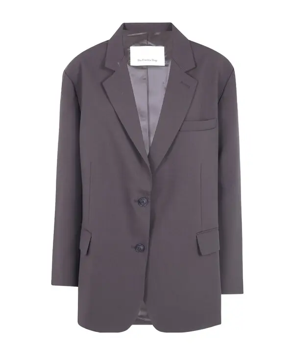 THE FRANKIE SHOP Bea Single-breasted Blazer - Grey