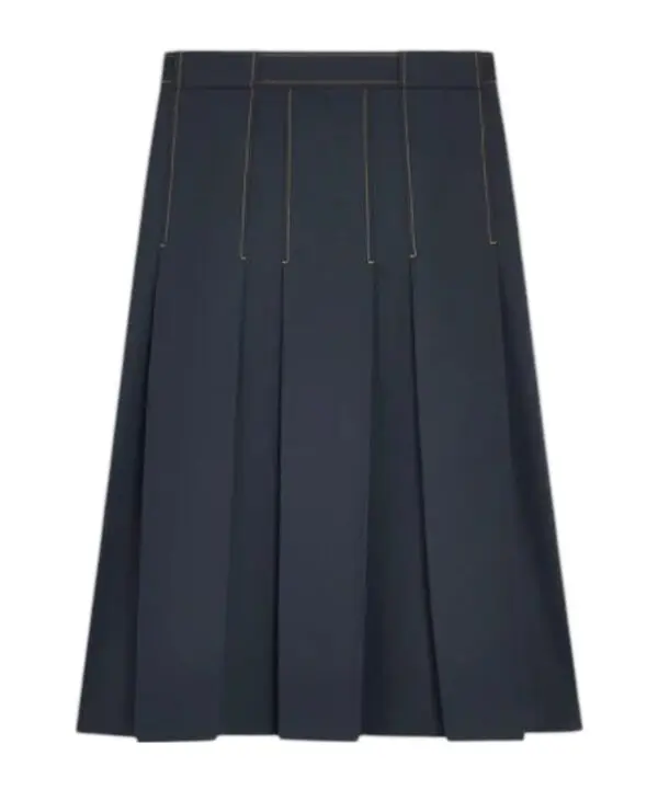 SEMICOUTURE Pleated Midi Skirt