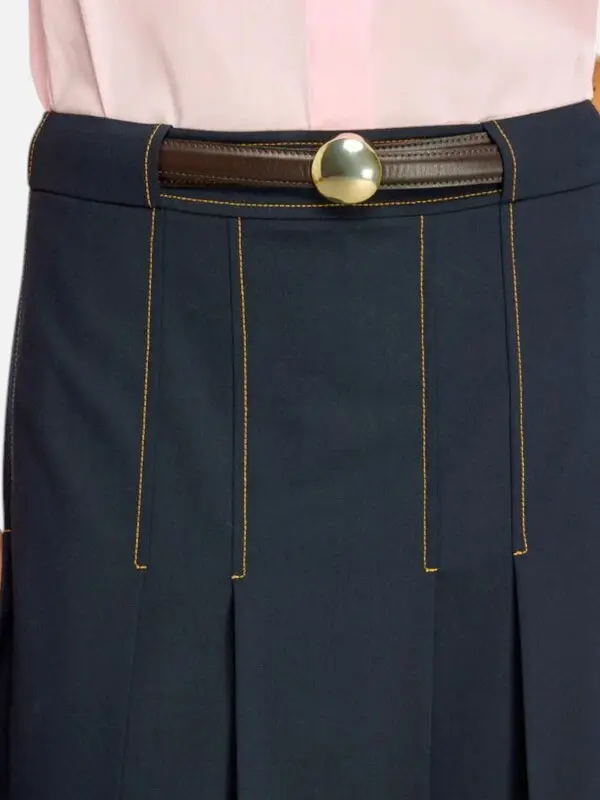 SEMICOUTURE Pleated Midi Skirt